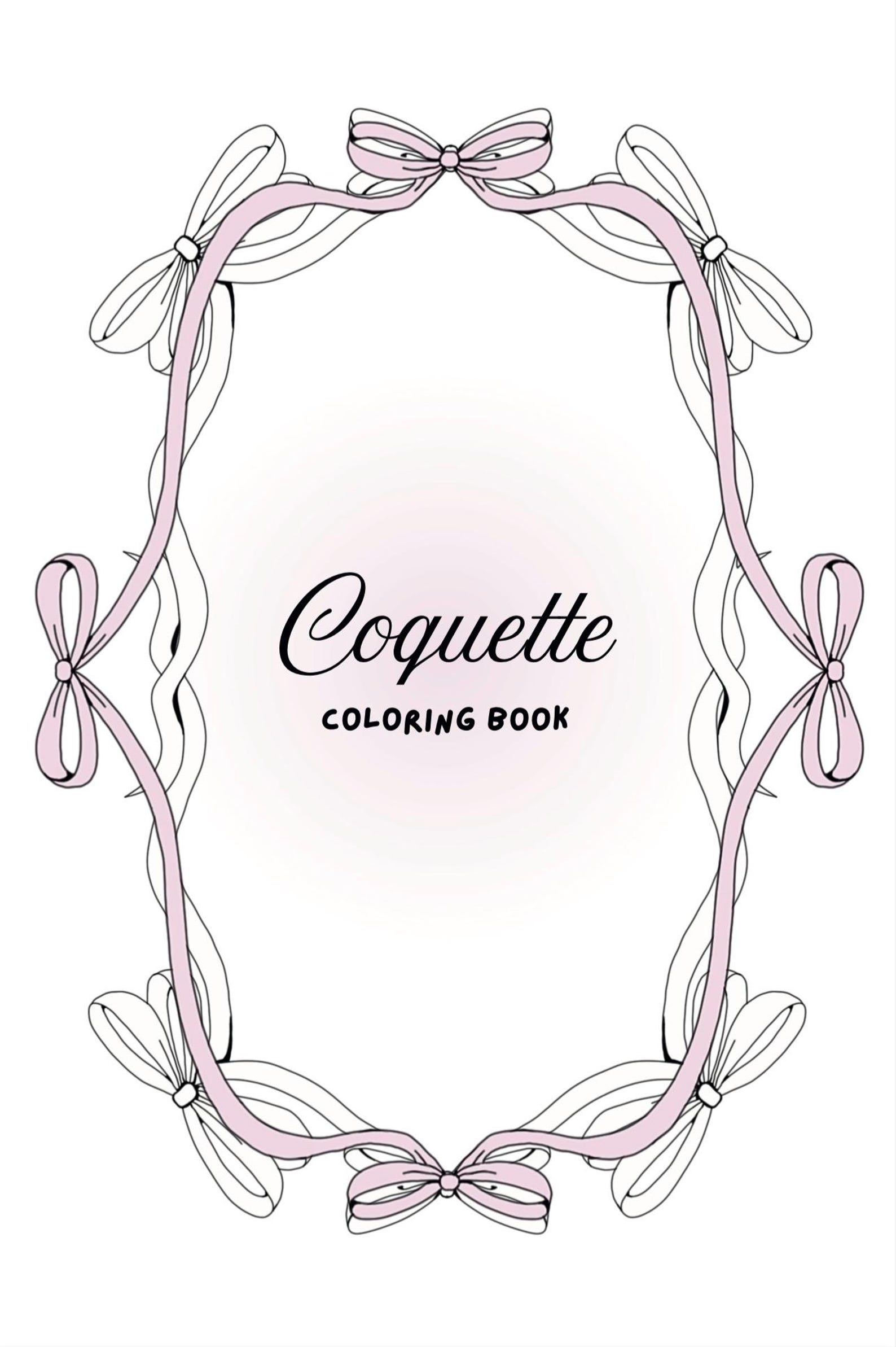 The Coquette Colouring Book: A Luxurious Escape for Adults and Teens - Etsy