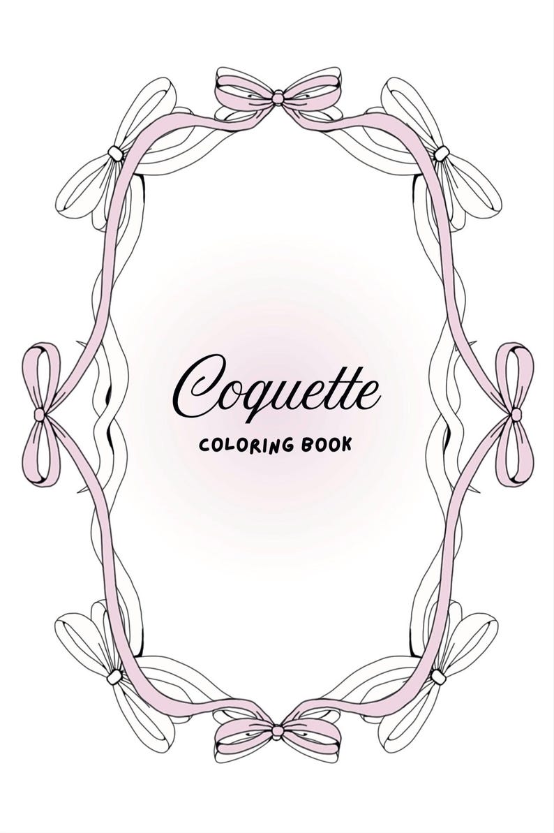 The Coquette Colouring Book: A Luxurious Escape for Adults and Teens - Etsy