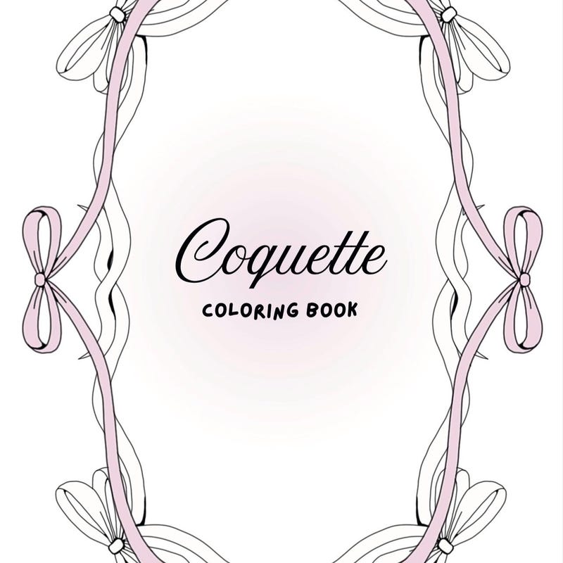Coquette Coloring - Etsy