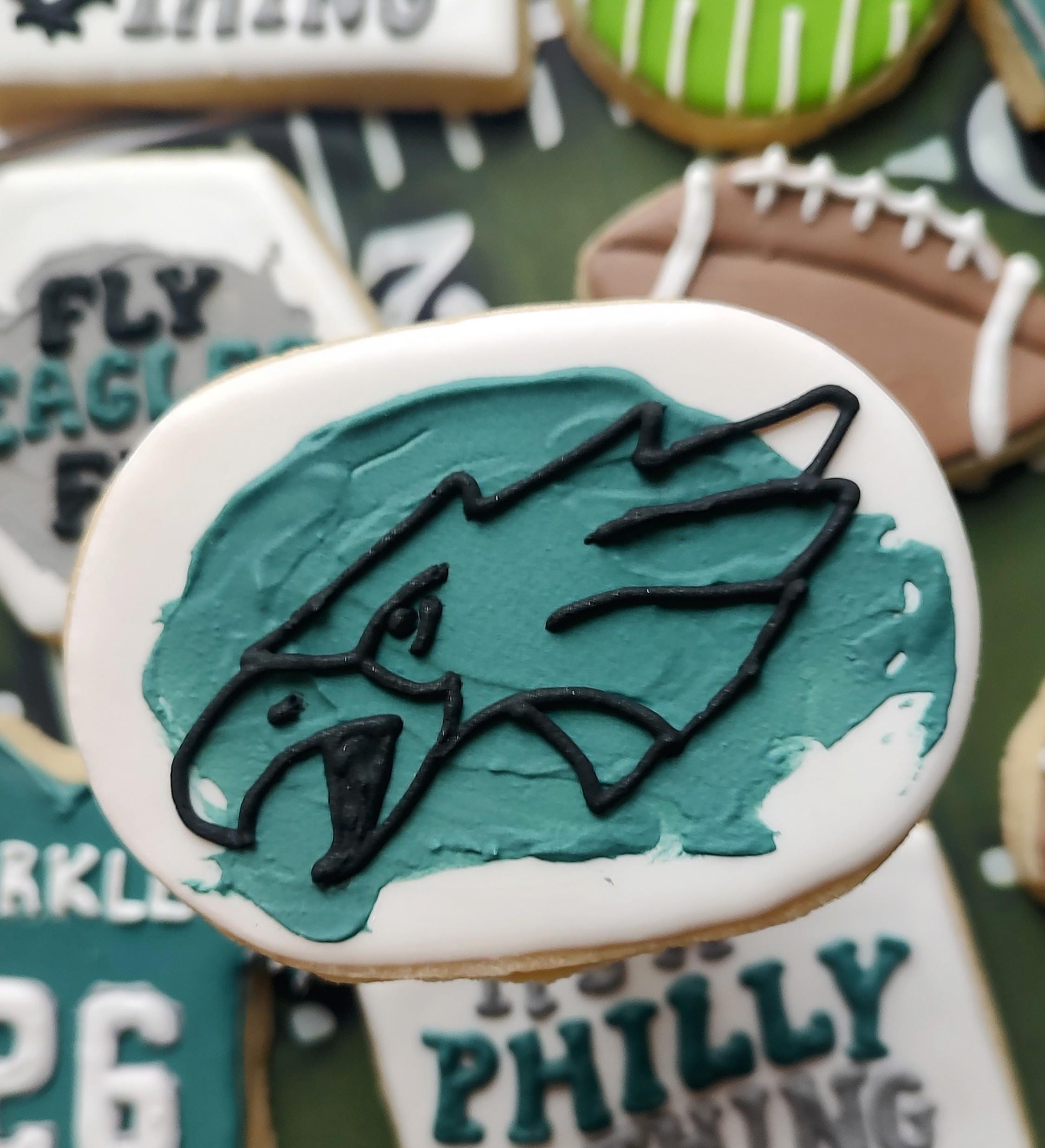 Philadelphia Eagles Royal Icing Sugar Cookies - Etsy