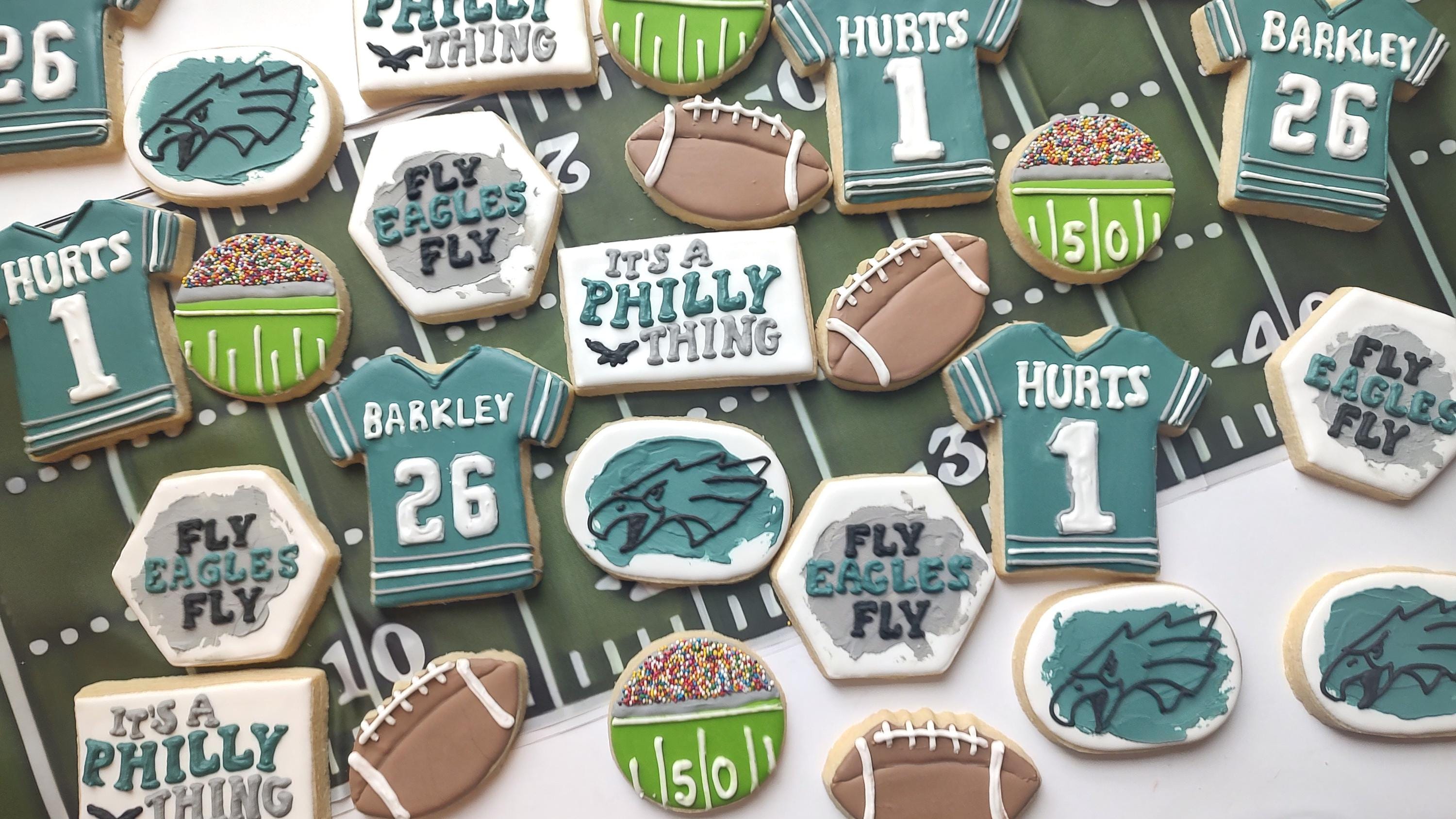 Philadelphia Eagles Royal Icing Sugar Cookies - Etsy