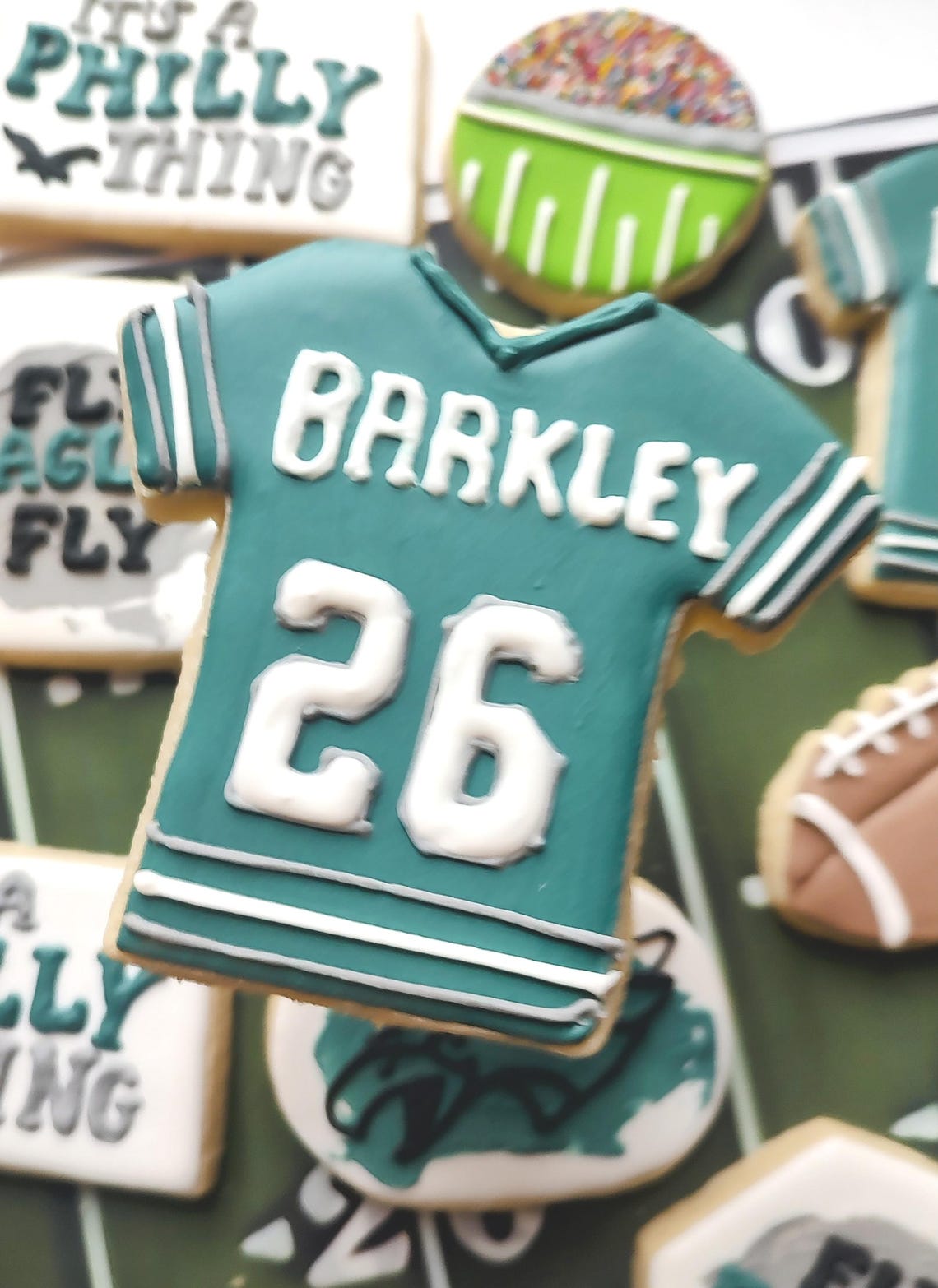 Philadelphia Eagles Royal Icing Sugar Cookies - Etsy