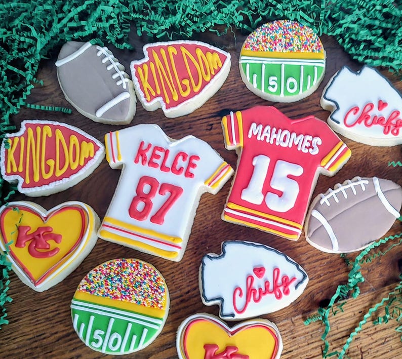 Chiefs Royal Icing Cookies - Etsy