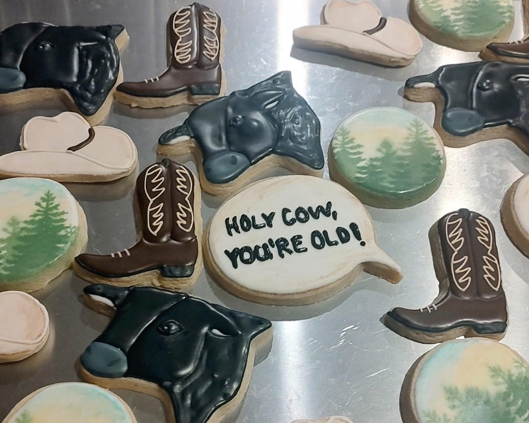 Cowboy Royal Icing Decorated Sugar Cookies - Etsy