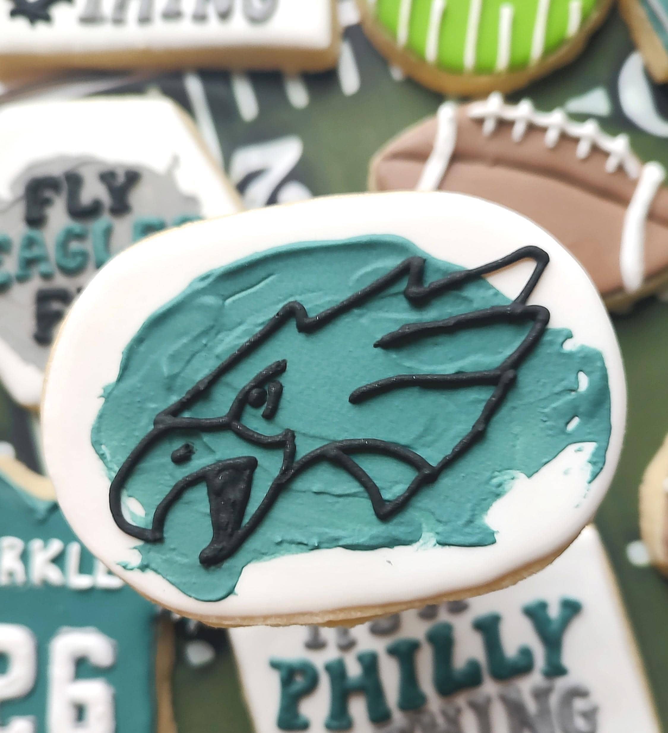 Philadelphia Eagles Royal Icing Sugar Cookies - Etsy