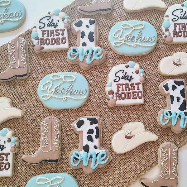 Western Theme Cookies - Etsy