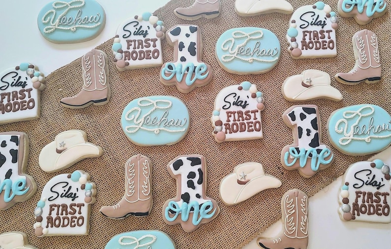 First Rodeo Royal Icing Decorated Sugar Cookies - Etsy