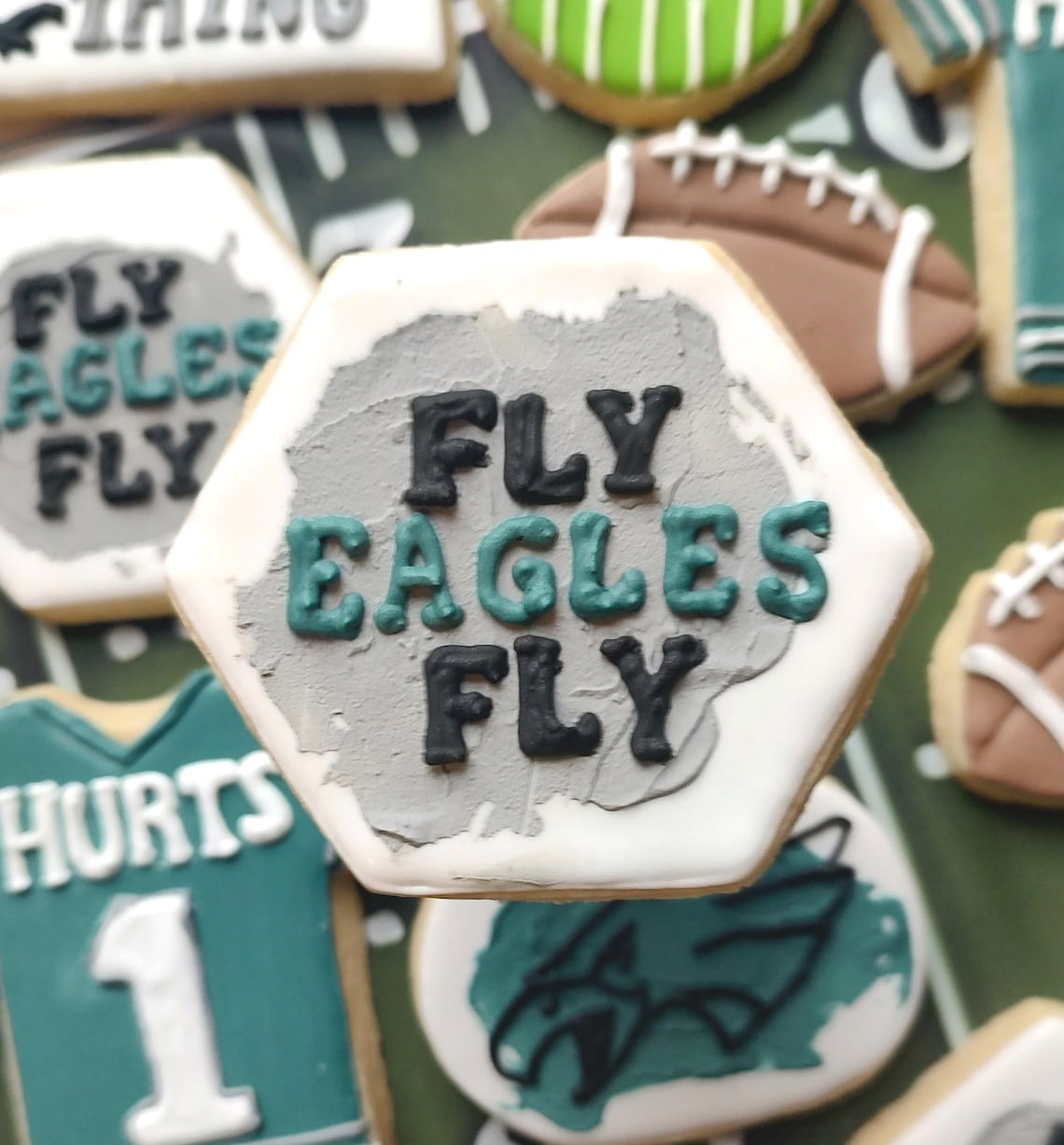 Philadelphia Eagles Royal Icing Sugar Cookies - Etsy