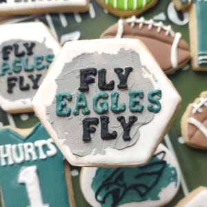 Philadelphia Eagles Royal Icing Sugar Cookies - Etsy