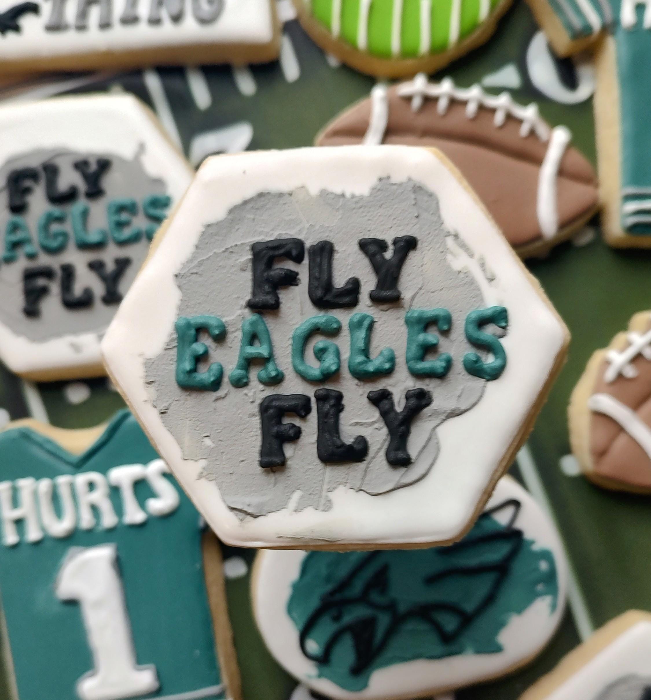 Philadelphia Eagles Royal Icing Sugar Cookies - Etsy