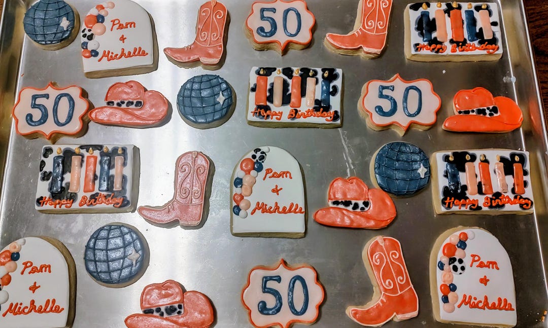 Cowgirl Royal Icing Decorated Sugar Cookies - Etsy