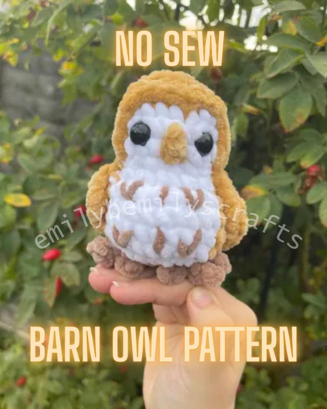 Barnie the Barn Owl | NO SEW | Owl Crochet Pattern | Amigurumi | Cute ...