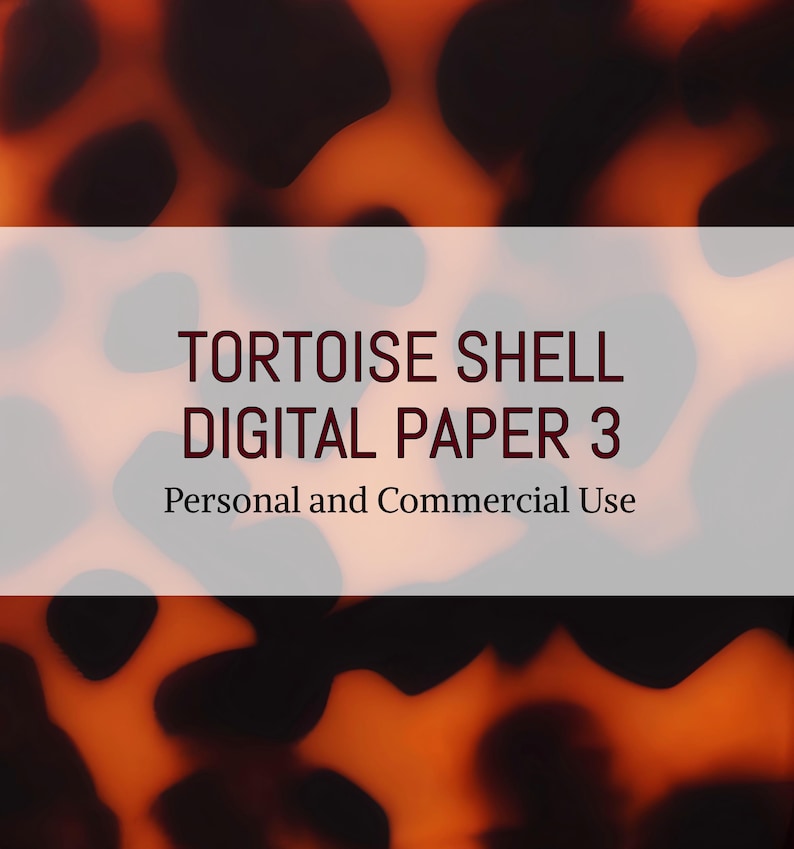 Tortoise Shell Digital Paper 3, Digital Download - Etsy