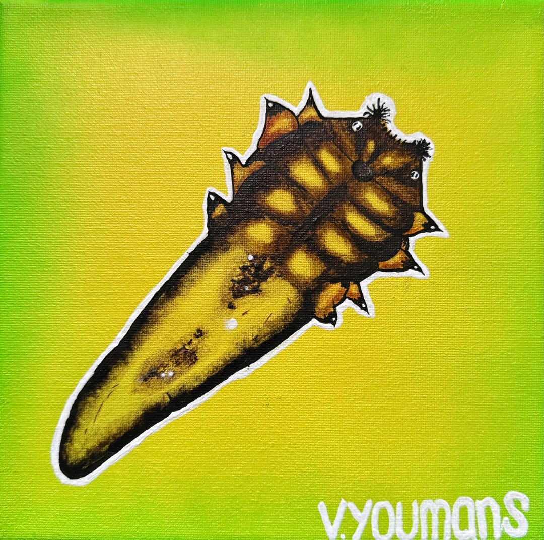 Demodex Folliculorum (face Mite) Acrylic on Canvas 8x8" Original ...