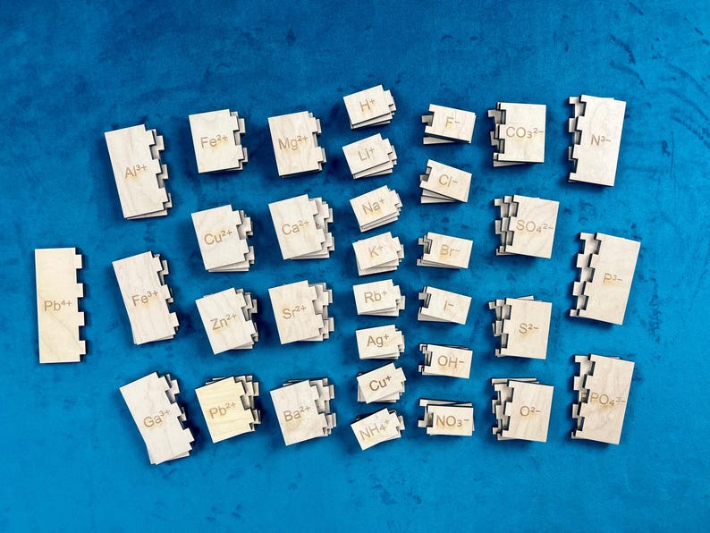 Ionic Bonding Tiles – Chemistry Manipulative - Etsy