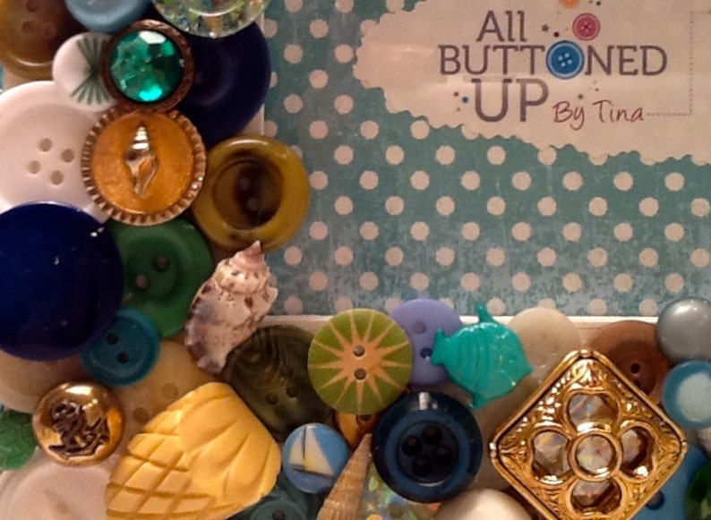 RESERVED CUSTOM ONLY Maui Button Frame Hawaiian Frame - Etsy