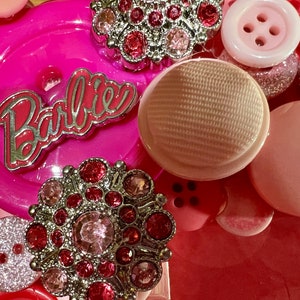 BARBIE Button Frame in Pink Teen Girl Gift Birthday Gift Girls Bedroom ...