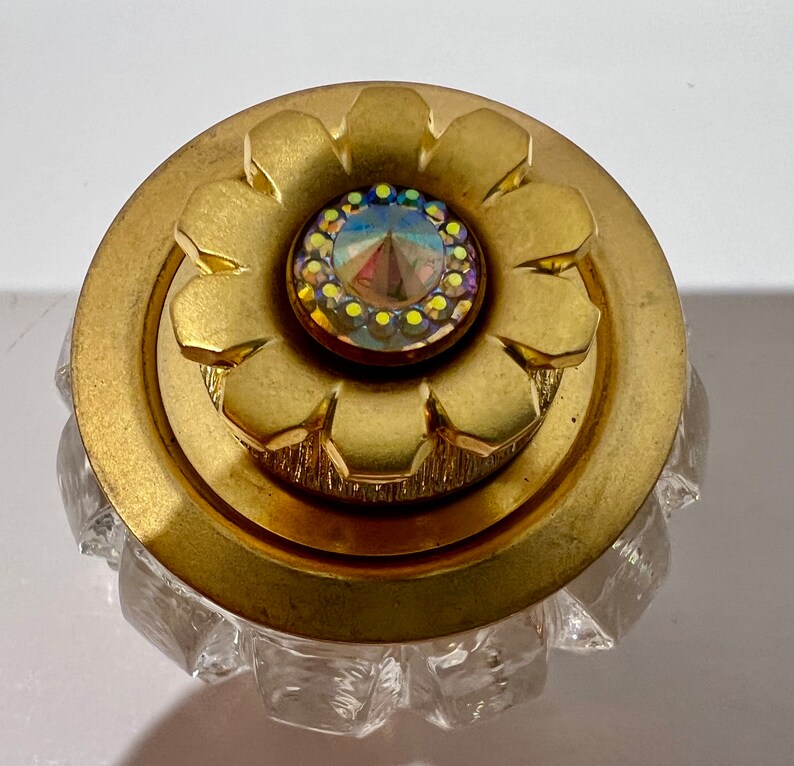 Button Ring or Trinket Box ~ Button Art ~ Retro Art ~ Gift for Crafter ...