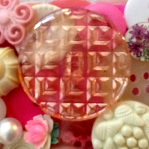 RESERVED ~ CUSTOM ONLY Baby Button Frame in Pink and White ~ Baby ...