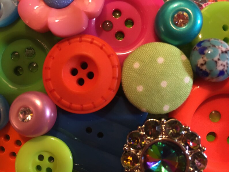 TEACHER Button Frame in Brights Gift for Teacher Gift | Etsy