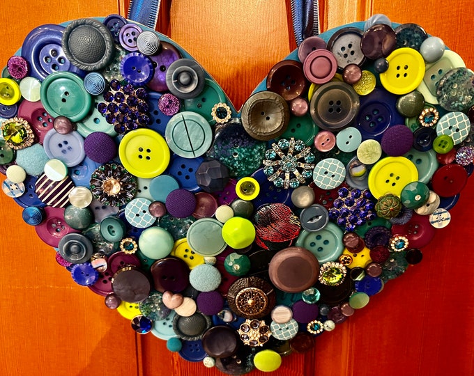 Tree Button Art - Etsy