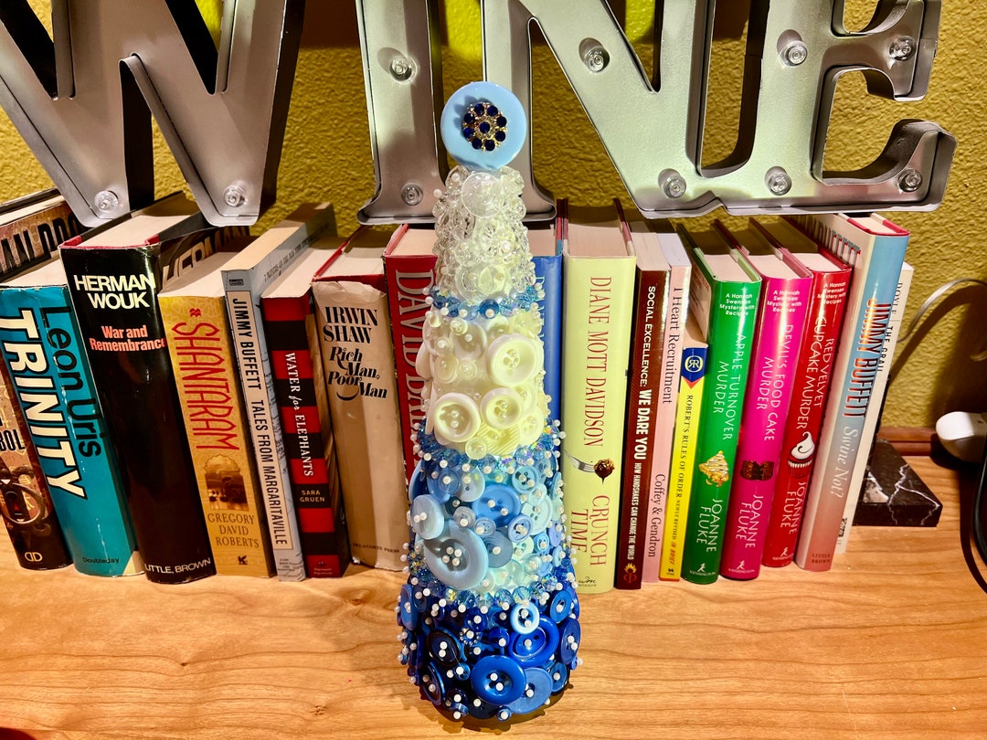 12" Button COLOR BLOCK CHRISTMAS Tree ~ Christmas Gift ~ Christmas ...