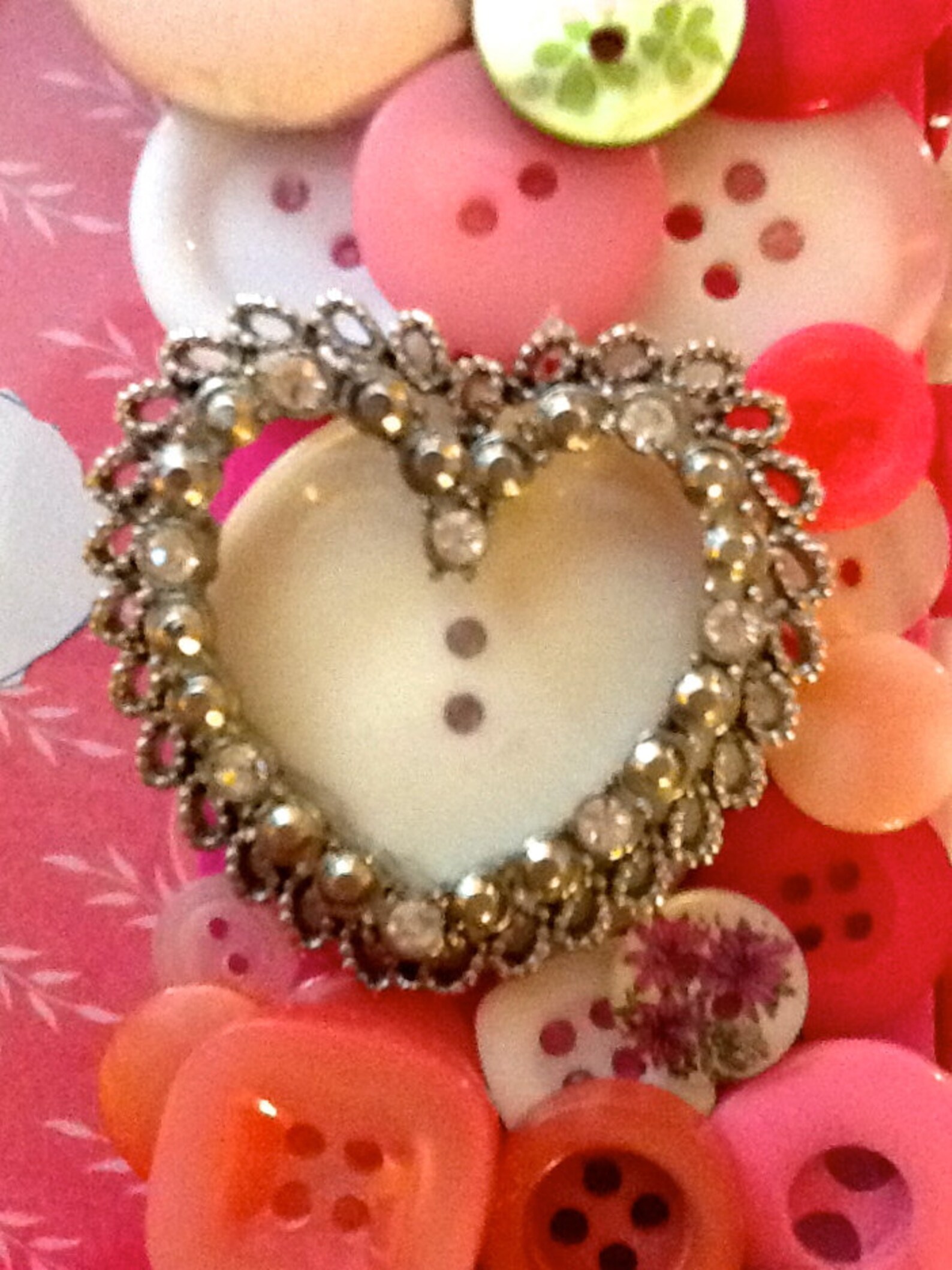 RESERVED ~ CUSTOM ONLY Baby Button Frame in Pink and White ~ Baby ...