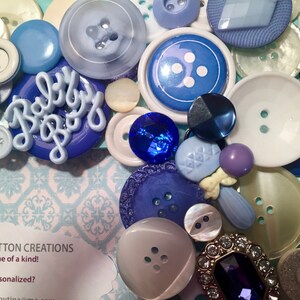 BABY BOY Button Frame in Blue and White ~ Shower Gift ~ Nursery Decor ...