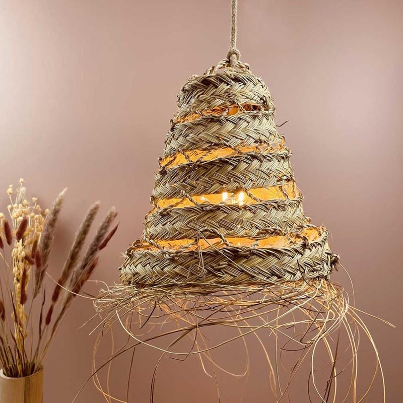 Straw Lampshade - Etsy