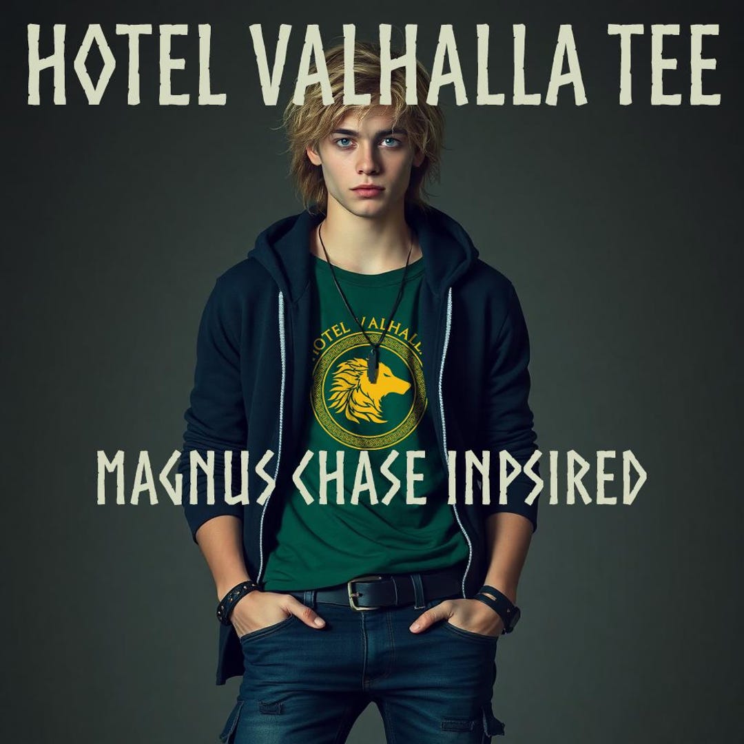Fenris Hotel Valhalla Tee, Percy Jackson Fan Shirt, Cosplay T-shirt ...