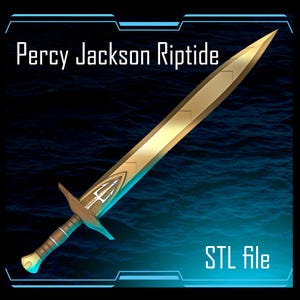 Riptide STL File: 3D Printable Sword Prop - Percy Jackson Cosplay ...