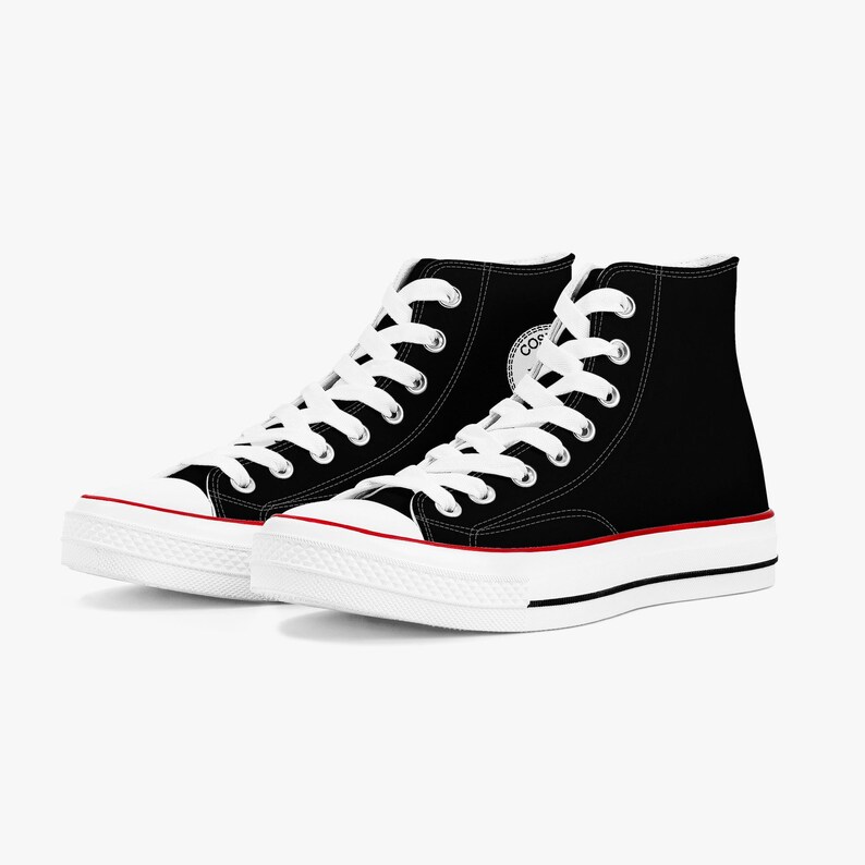 Ellie Part 2 Cosplay Shoes – Black Canvas High Tops – the Last of Us ...
