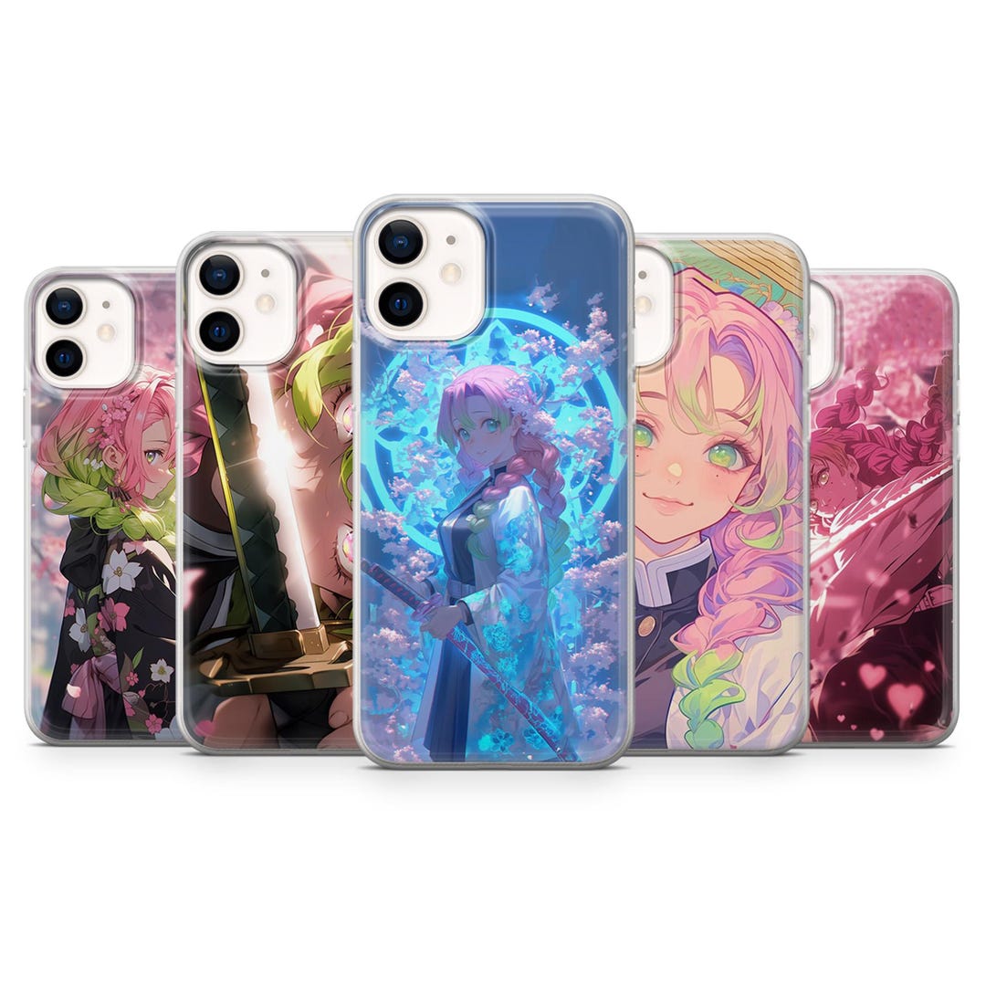 Demon Slayer Phone Case Mitsuri Cosplay Cover for iPhone 16, 15, 14, 13 ...