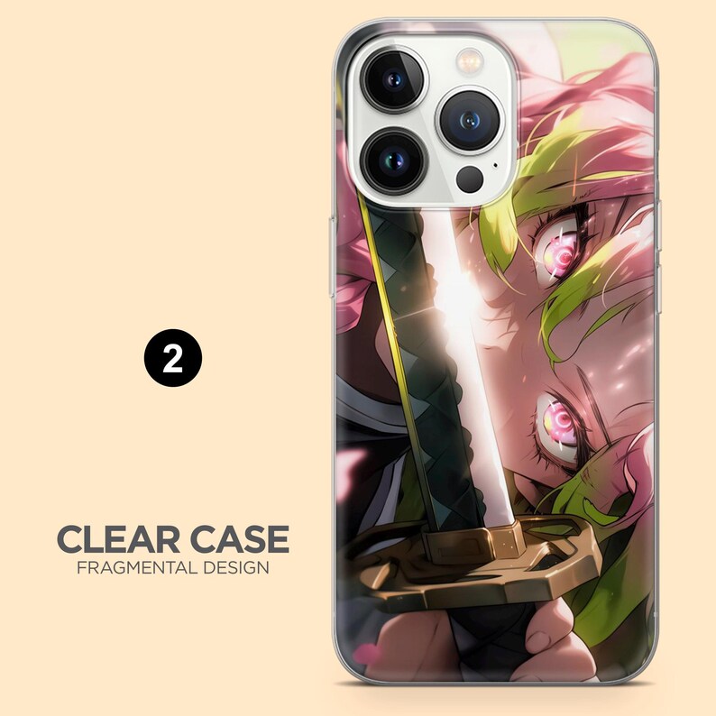 Demon Slayer Phone Case Mitsuri Cosplay Cover for iPhone 16, 15, 14, 13 ...