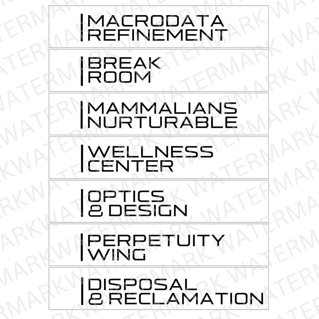 Severance Department Names, Lumon Macrodata Refinement Printable, Break ...