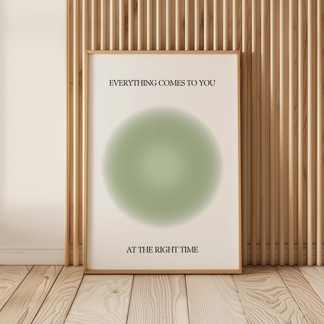 Sage Green Wall Art, Positive Saying Poster, Wall Art Affirmation Quote ...