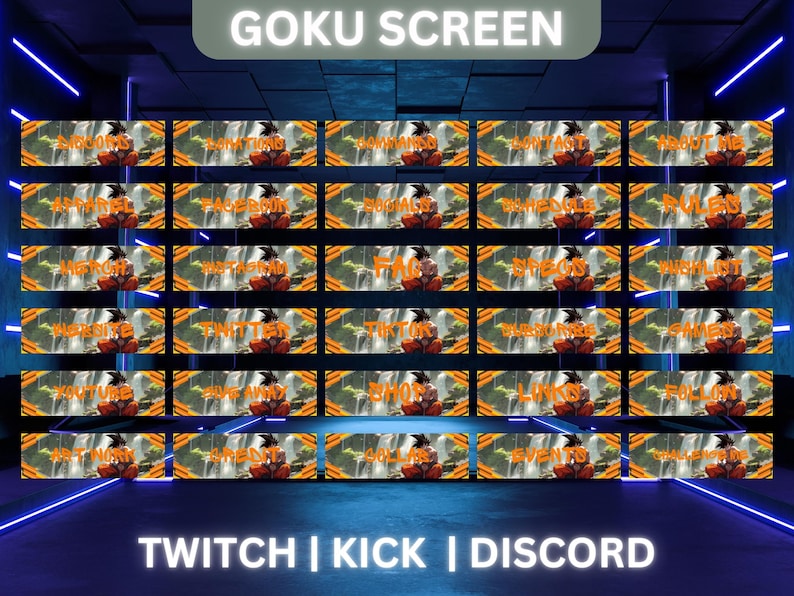 Fictional Character Stream Overlay Package - Twitch Stream Screens ...