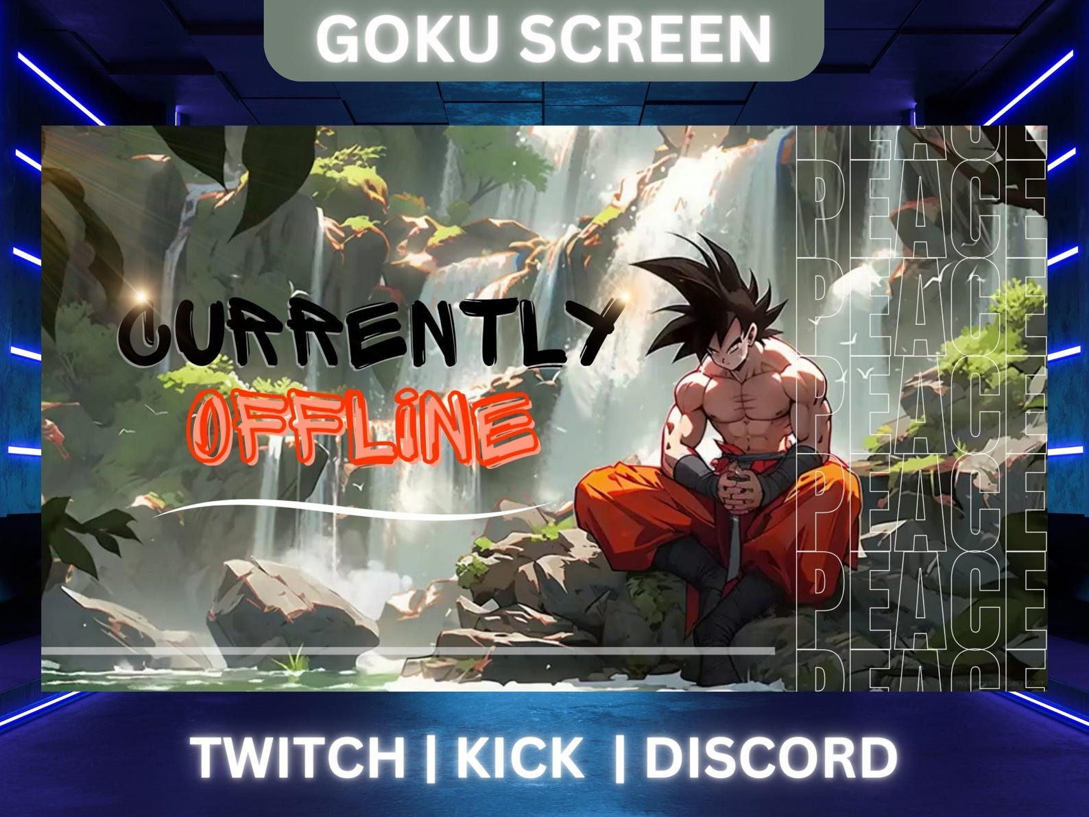 Fictional Character Stream Overlay Package - Twitch Stream Screens ...