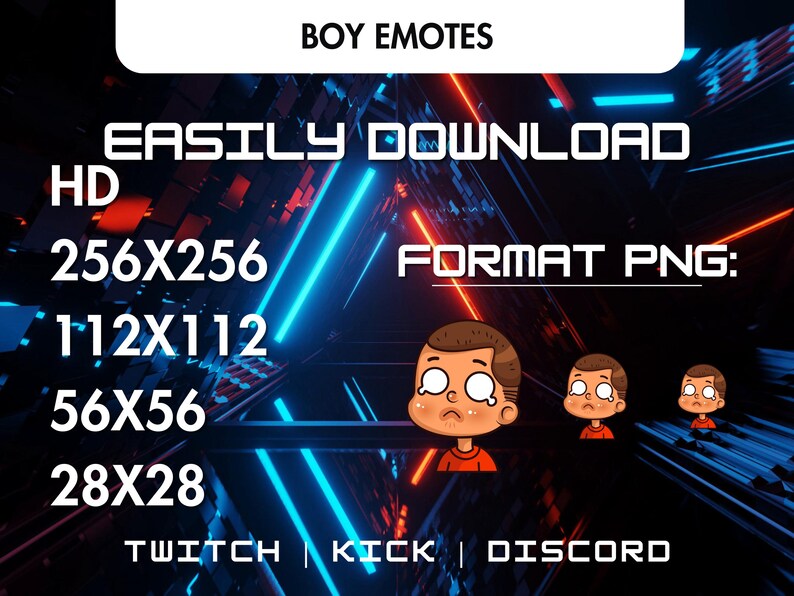6 Boy Emotes - Cute Static Emotes for Twitch, Youtube, Discord ...