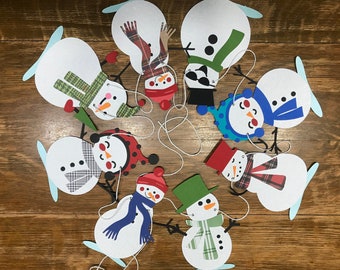 Snowman Banner - Etsy