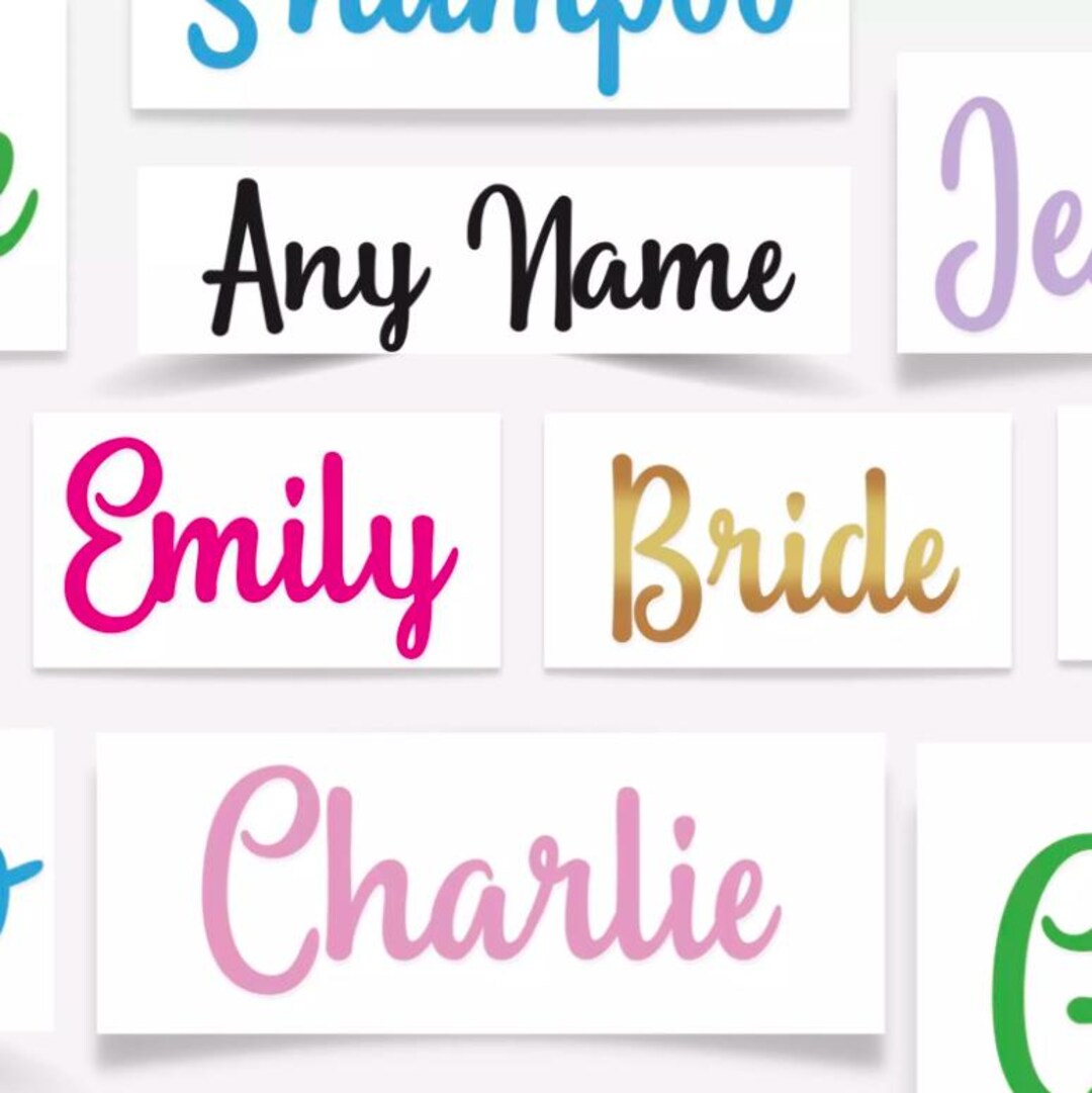 Custom Decals - Choose Your Font, Color, Size - Custom Vinyl Text ...