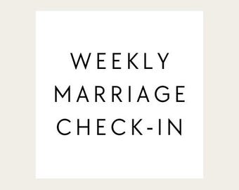 Weekly Marriage Check-in Digital Download - Etsy