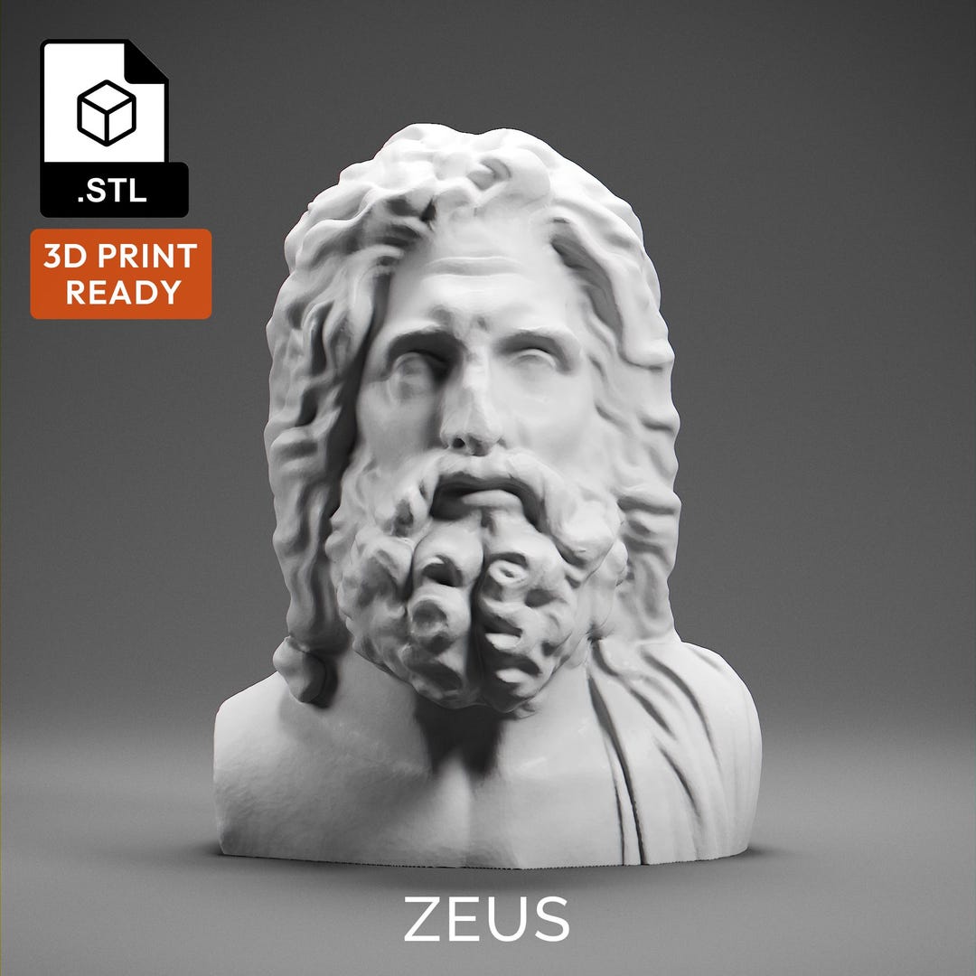 Zeus 3D Model High Quality STL File for 3D Printing 3D Printer File ...