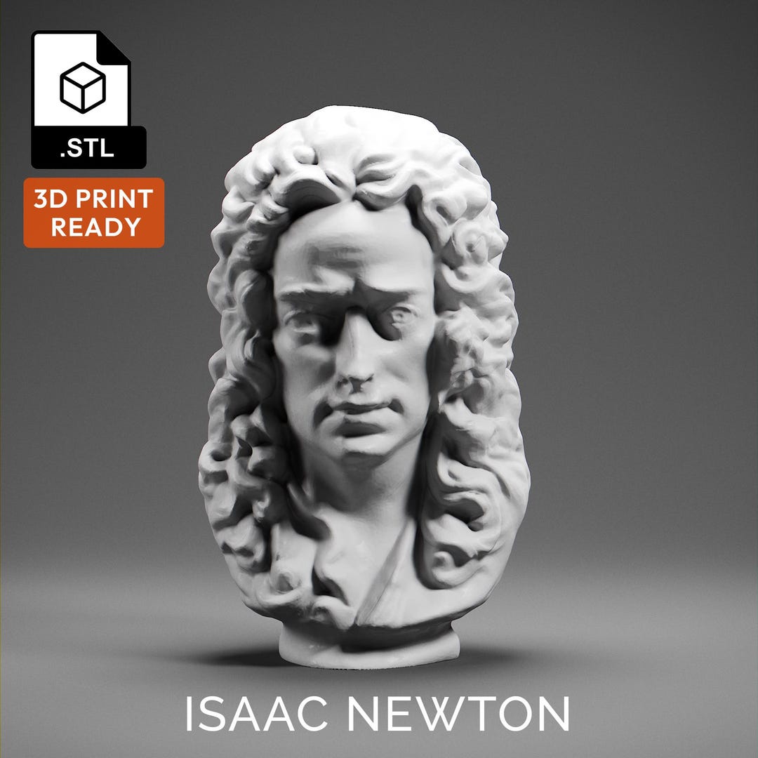 Isaac Newton 3D Model High Quality STL File for 3D Printing 3D Printer ...