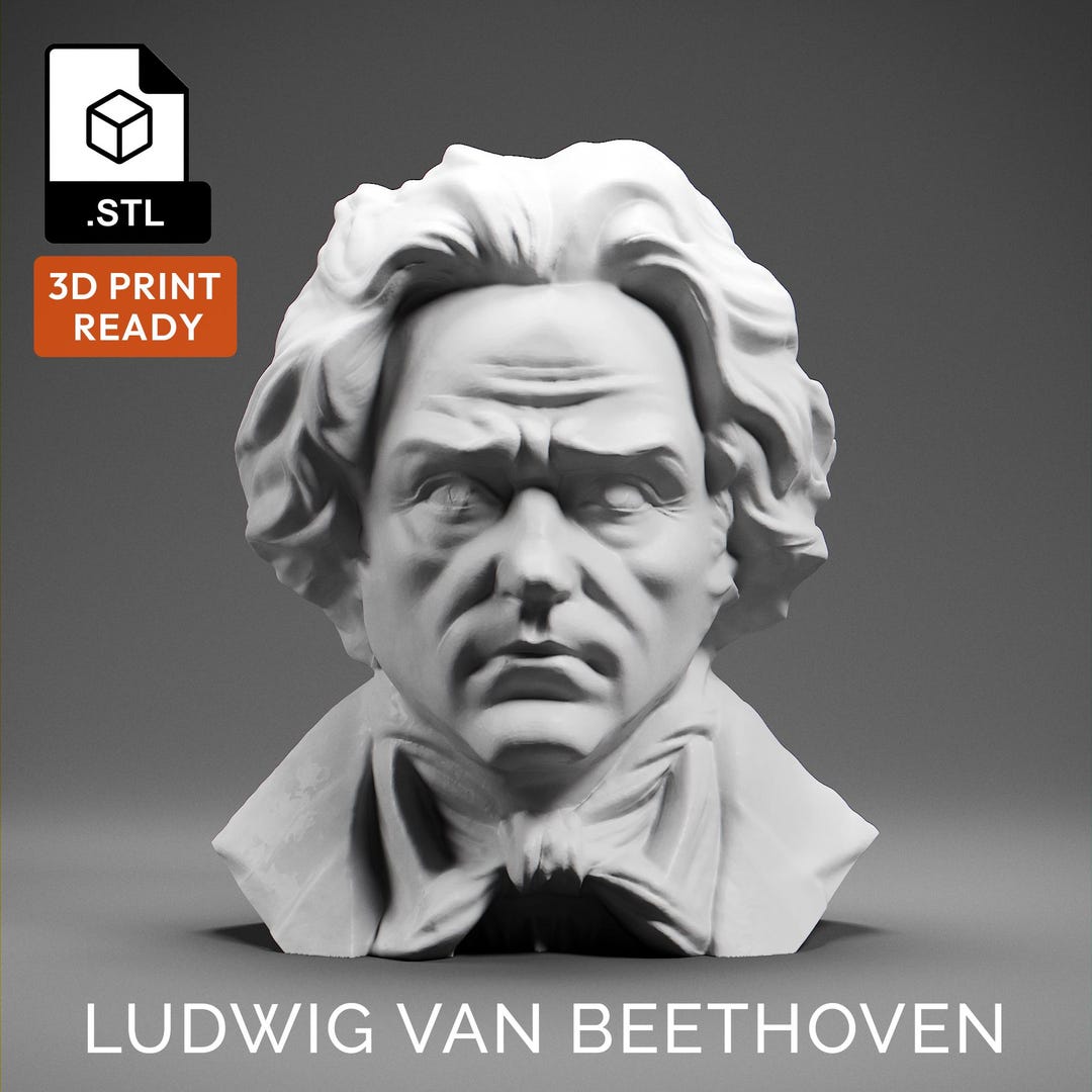 Ludwig Van Beethoven 3D Model - High Quality STL File for 3D Printing ...
