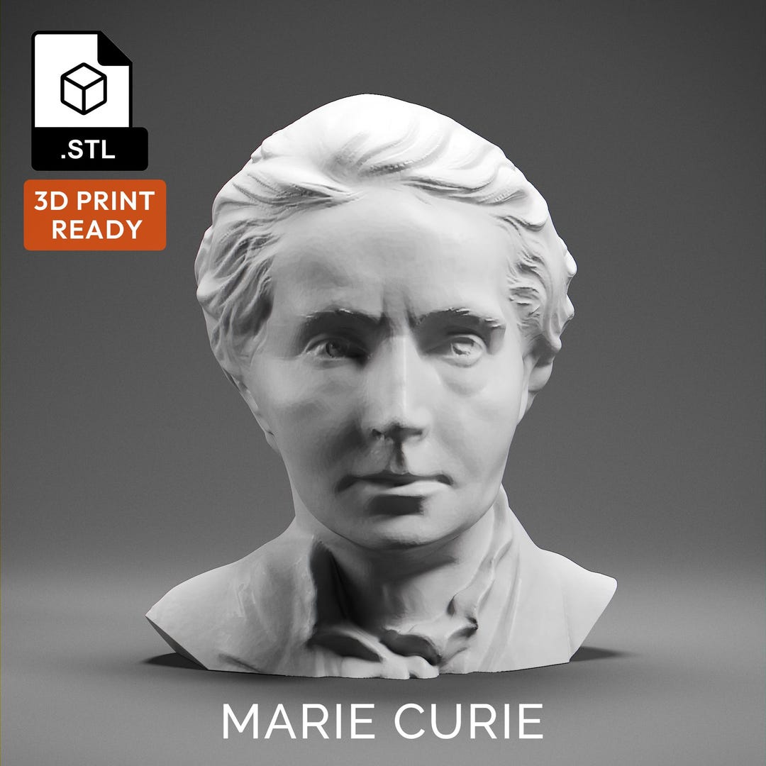 Marie Curie 3D Model - High Quality STL File for 3D Printing - 3D ...