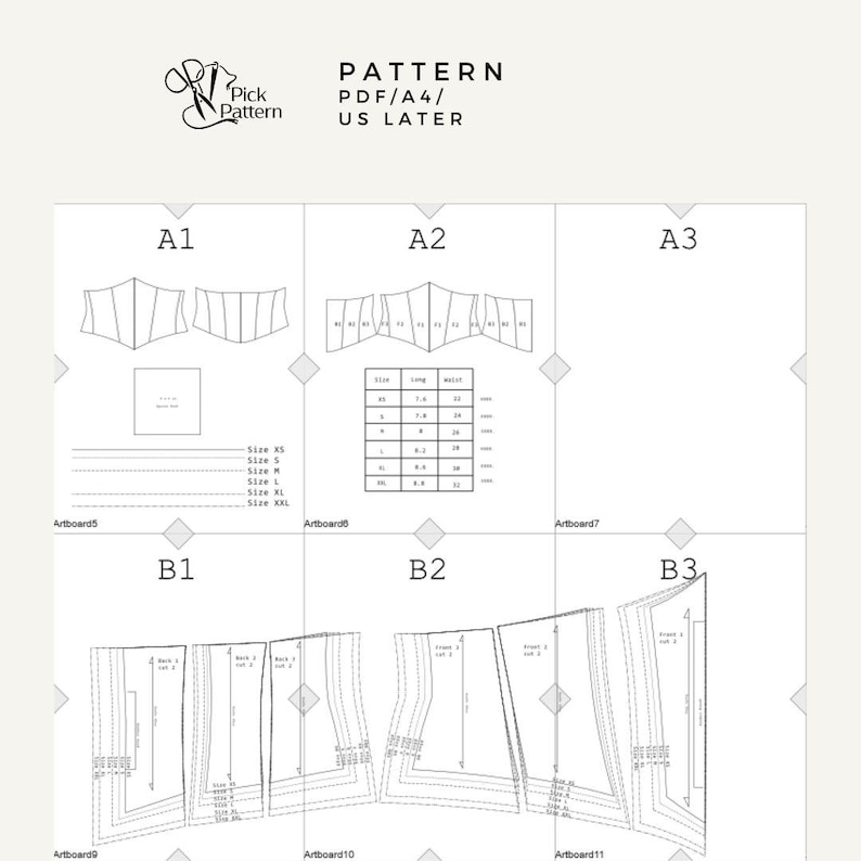 Corset Belt Sewing Pattern - Etsy
