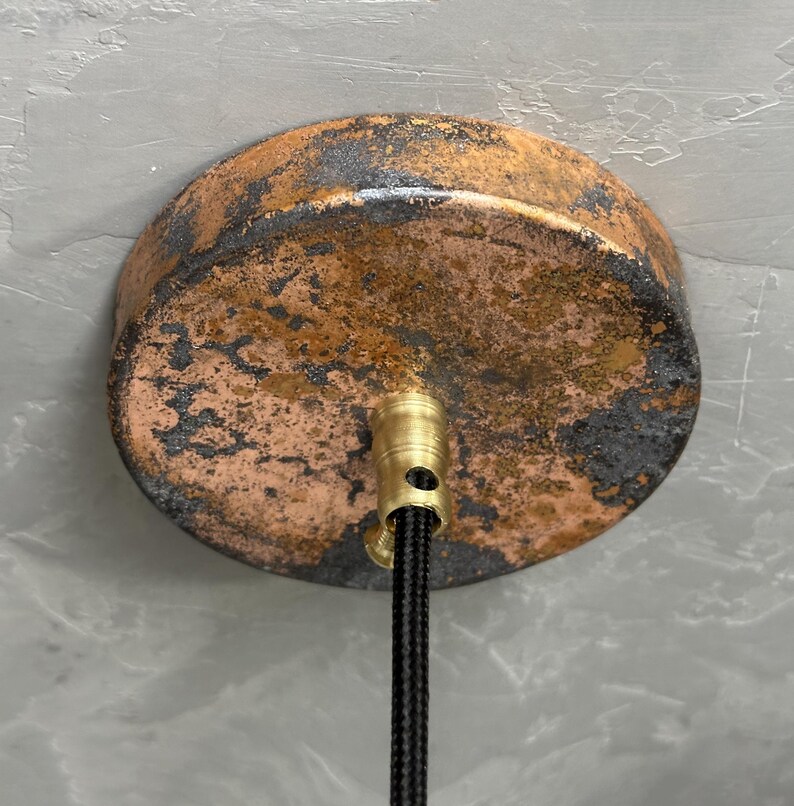 Set of 2 Oxidized Copper Pendant Lights ,handmade Vintage Copper ...