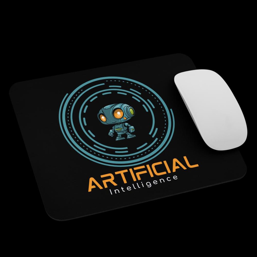 Artificial Intelligence Robot Mouse Pad – Stylish Tech-inspired Desk ...