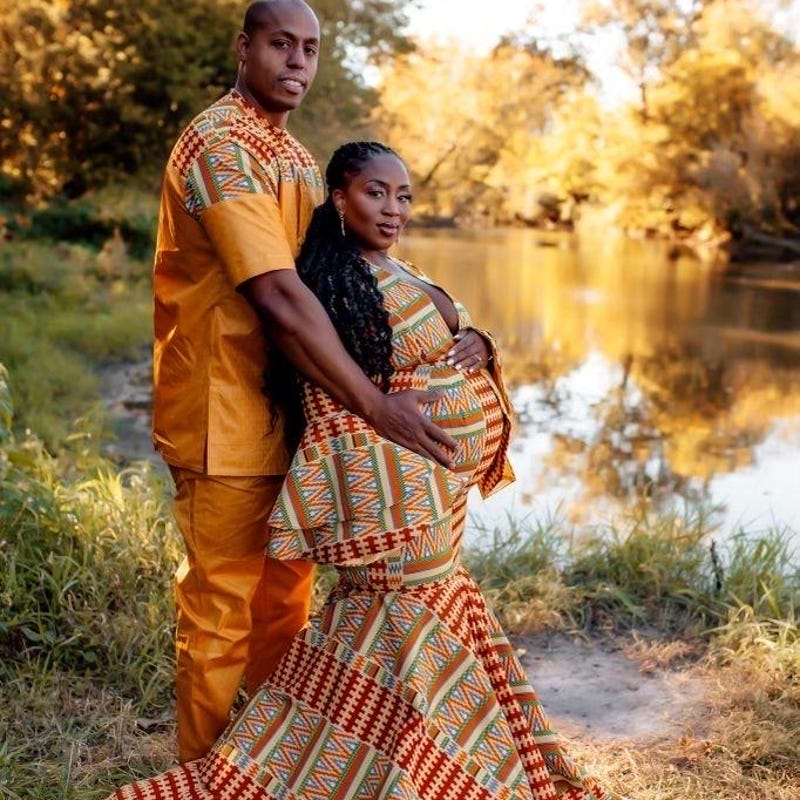 African Maternity Dress - Etsy
